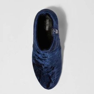Mossimo Supply Co. | Shoes | New Mossimo Dania Velvet Booties Blue ...